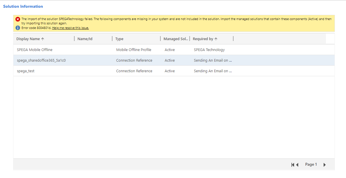 Import solution to CDS. Missing Connection references error… – Srinath Pega