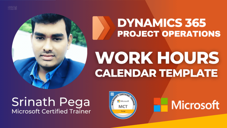 Project Operations #7: Work Hours Calendar Template – Srinath Pega