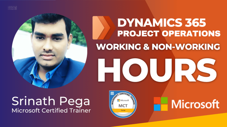 Project Operations #6: Working and Non-Working Hours – Srinath Pega